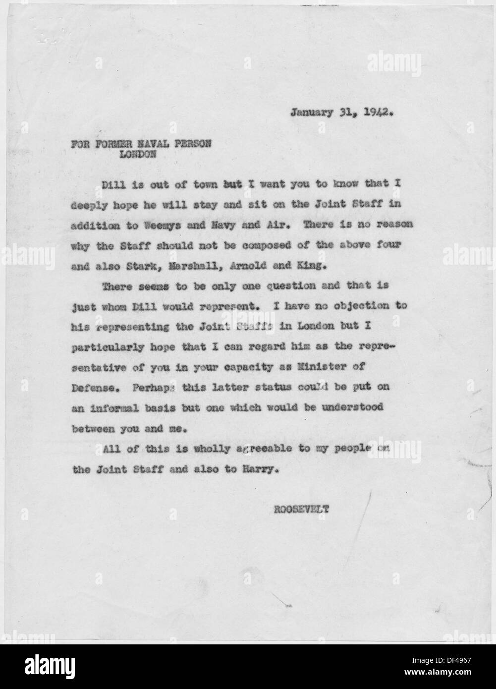 This image features Franklin D. Roosevelt sending a message to Winston ...