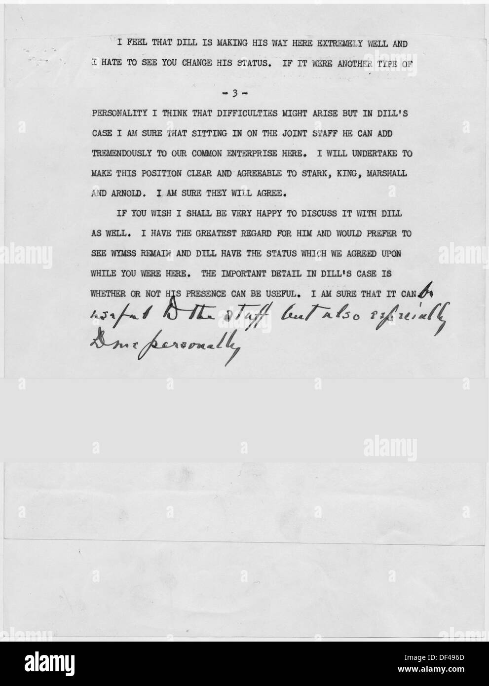 A historic letter from President Franklin D. Roosevelt to British Prime ...