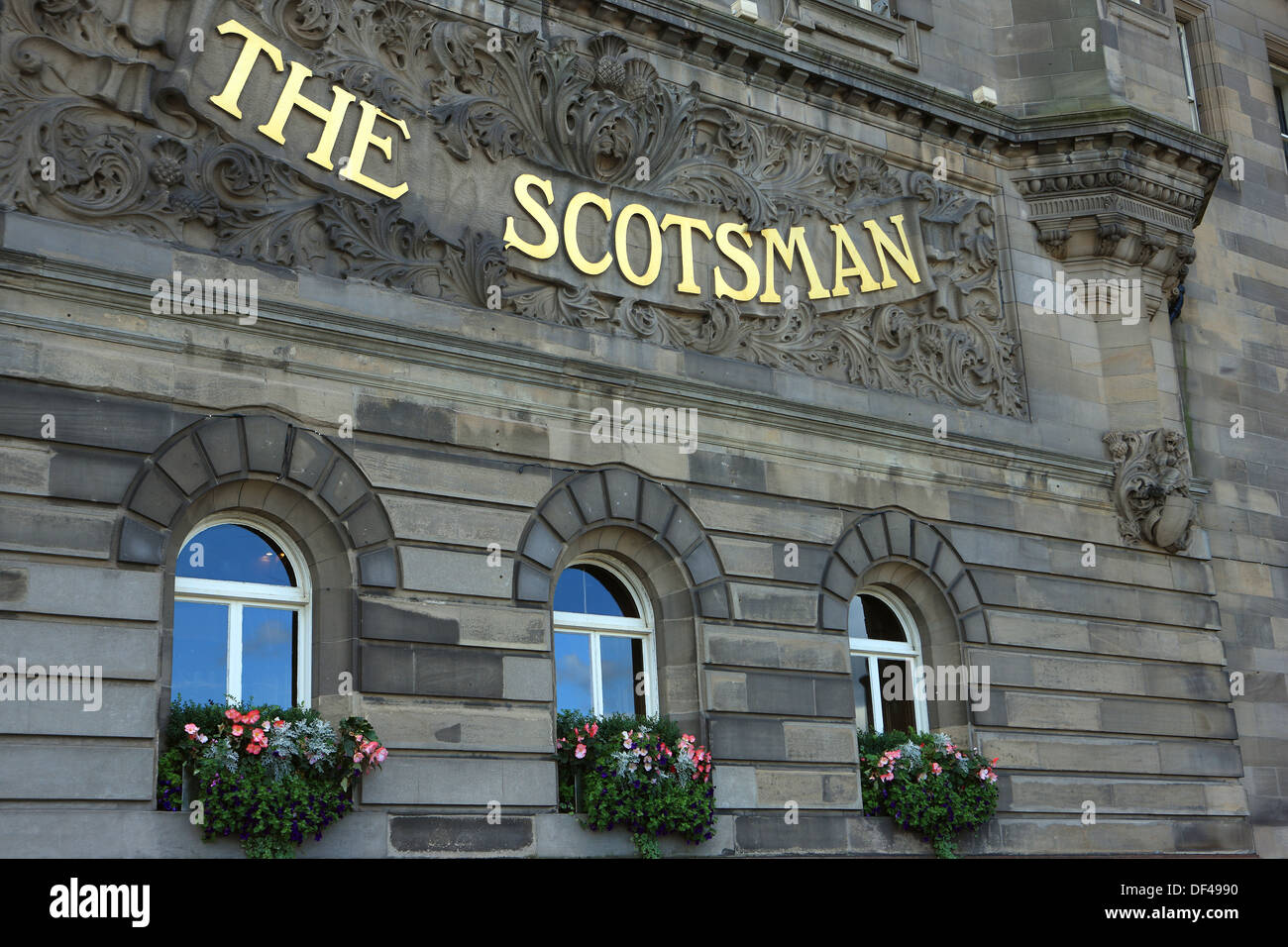The scotsman hotel sign hi-res stock photography and images - Alamy