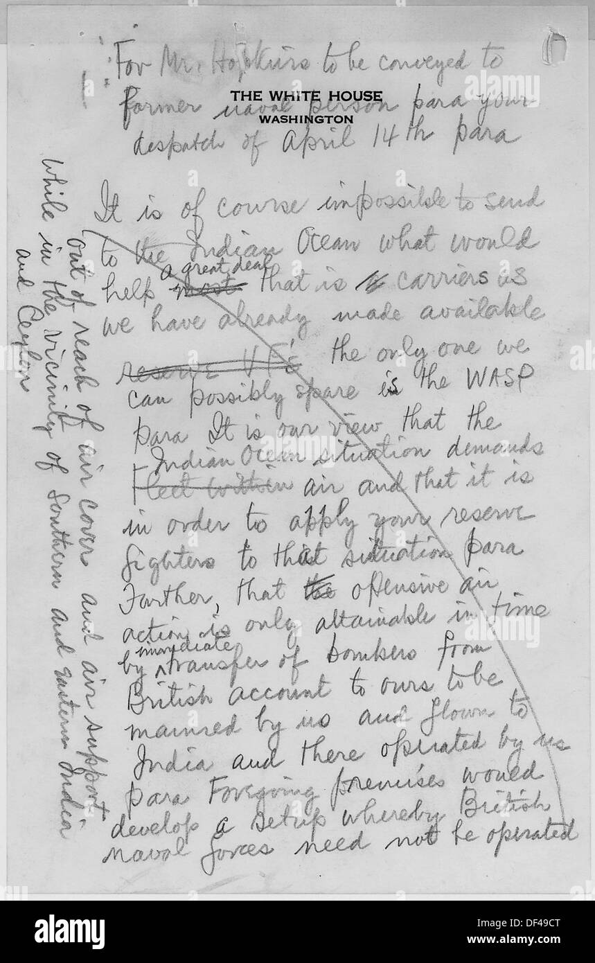 A photograph showing U.S. President Franklin D. Roosevelt communicating ...