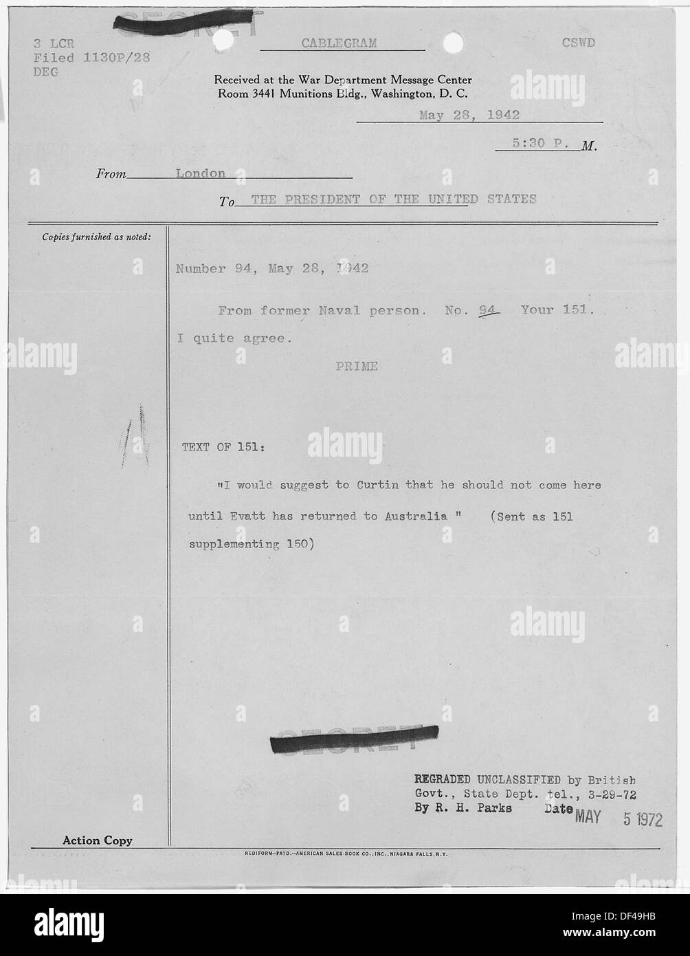 This photograph shows U.S. President Franklin D. Roosevelt ...