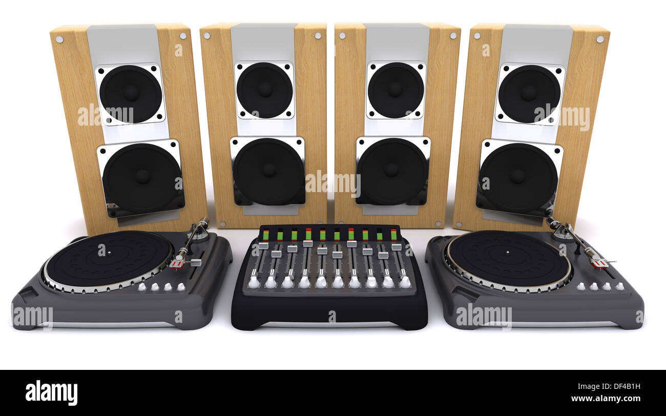 Mixing desk Cut Out Stock Images & Pictures - Alamy