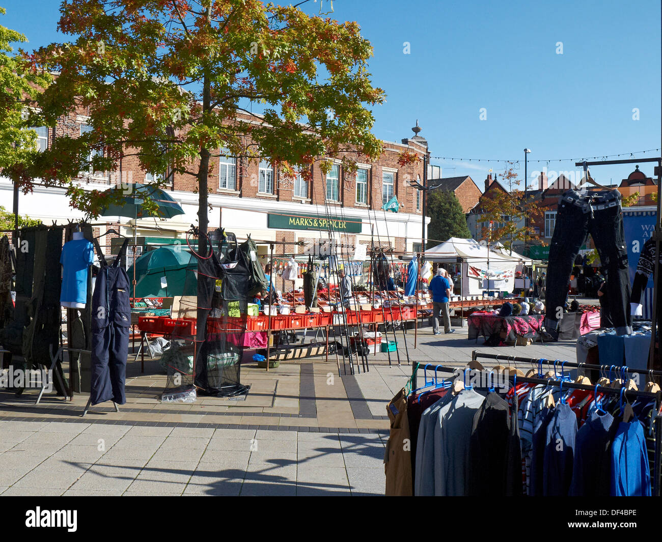 Market day in Crewe Cheshire UK Stock Photo - Alamy