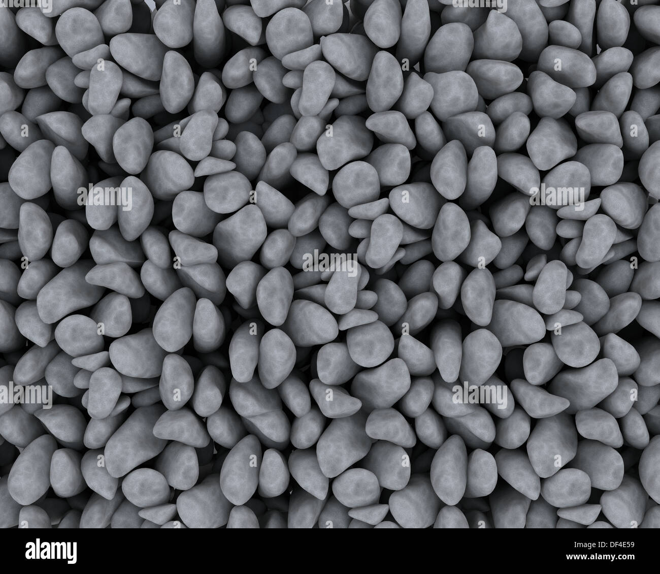 3d render of background texture of natural pebbles Stock Photo - Alamy