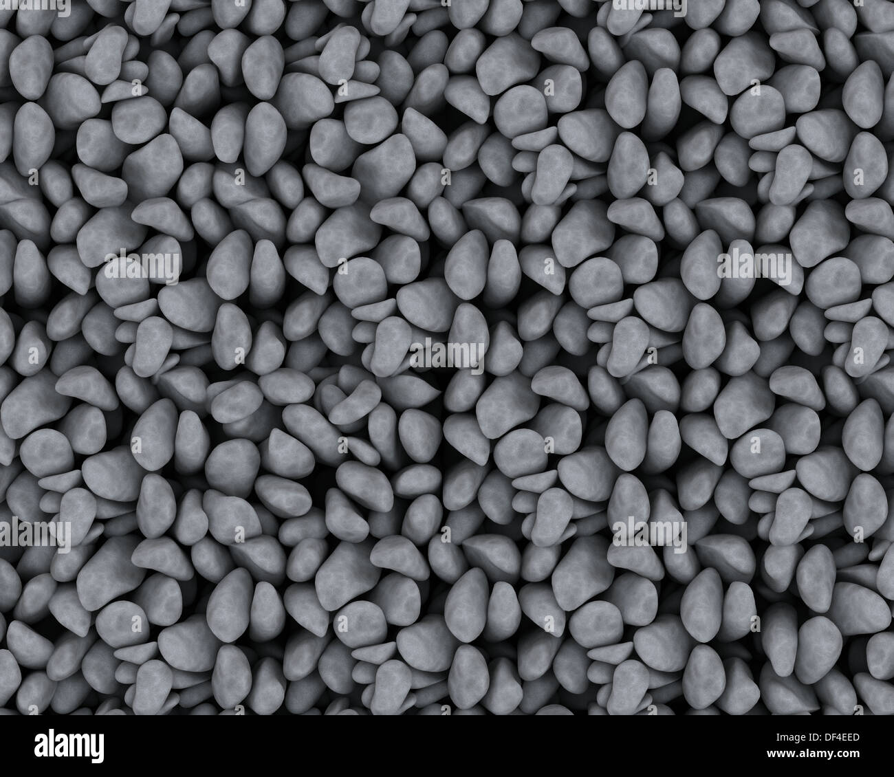 3d render of background texture of natural pebbles Stock Photo - Alamy