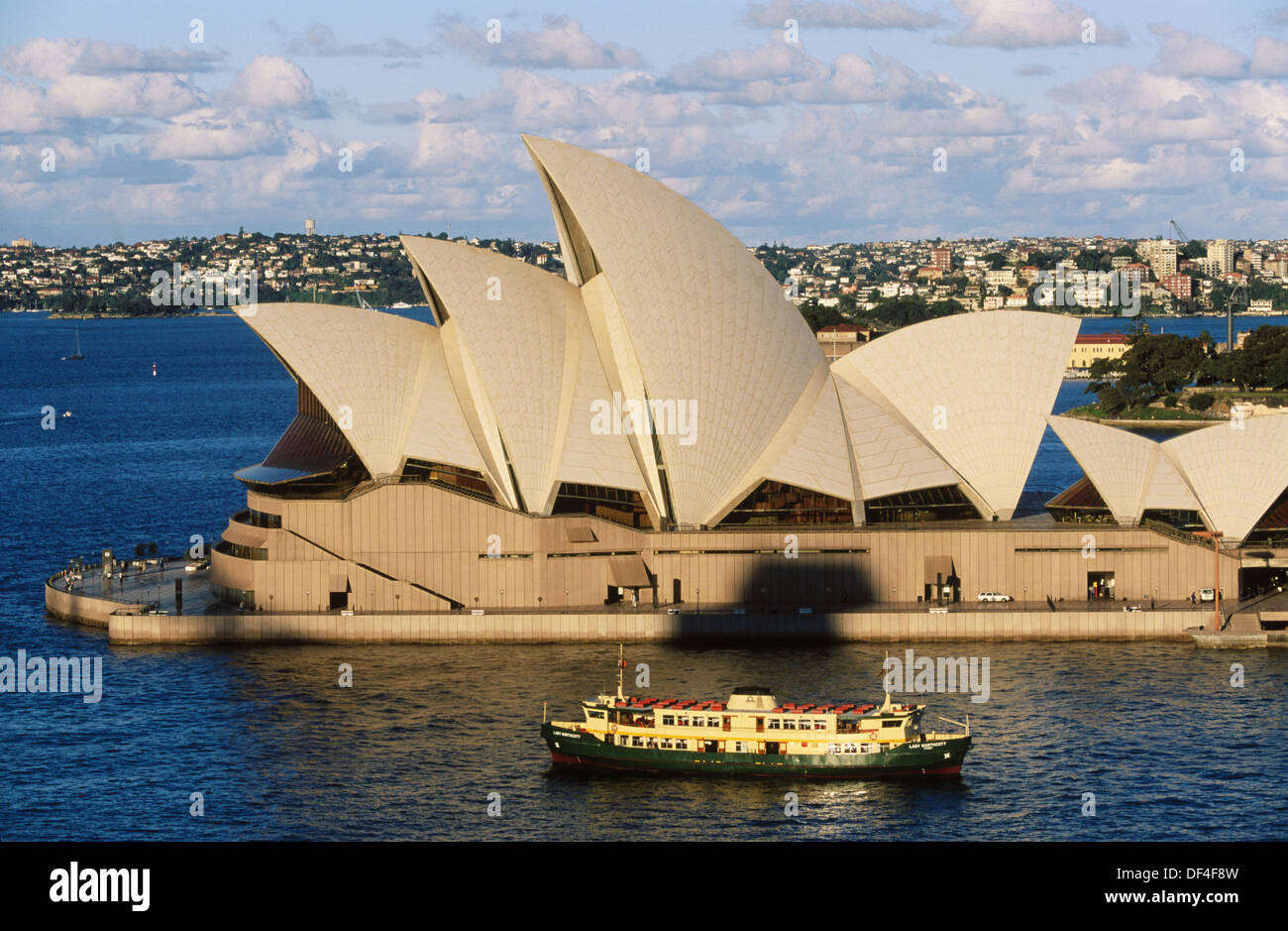 Sydney Opera House and ferry from above. Sydney. Austalia Stock Photo ...