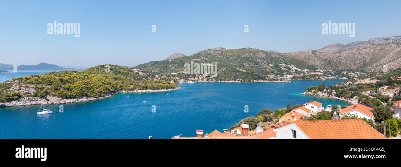 Panoramic view of bay near Zaton in Croatia Stock Photo - Alamy