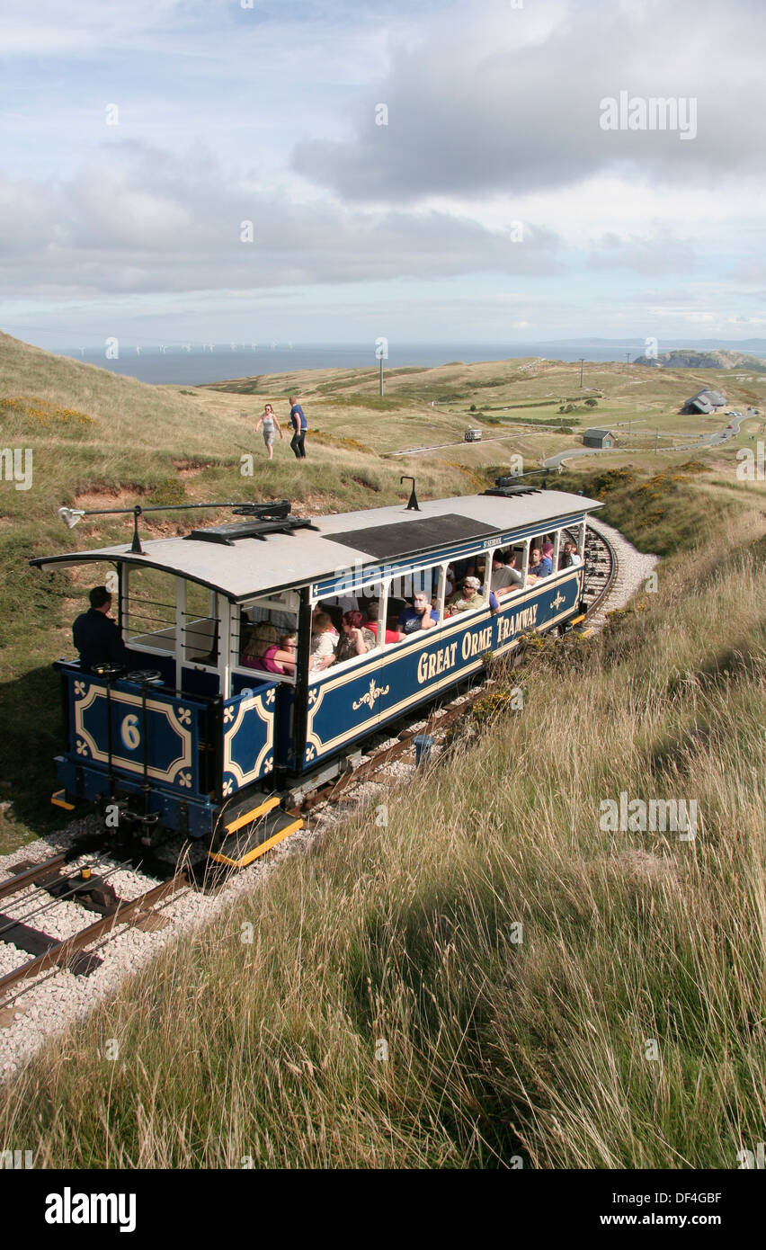 Great Orme Tramway Llandudno Conwy Wales UK Stock Photo - Alamy