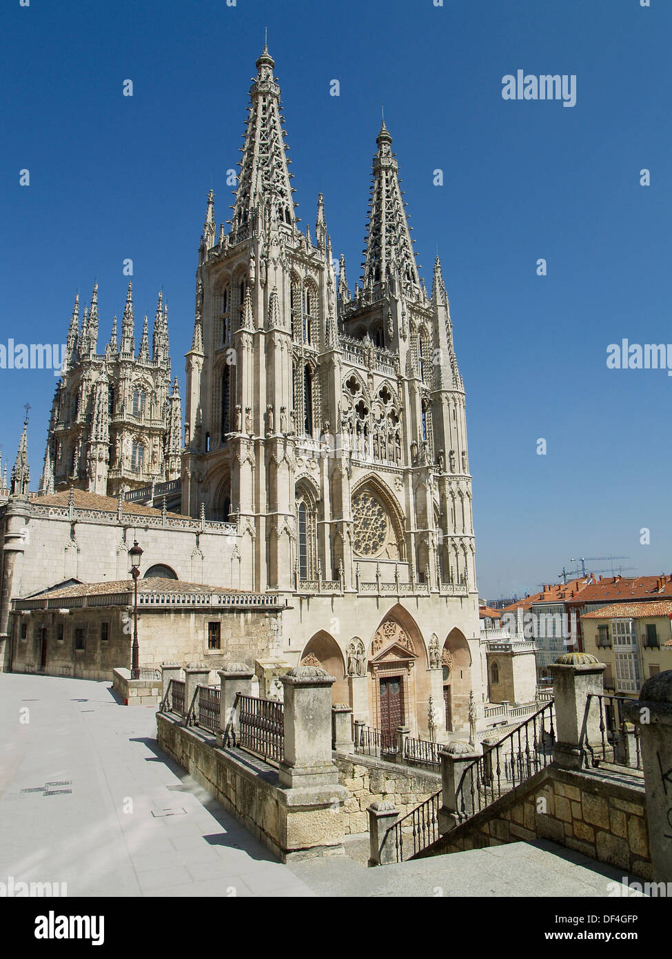 The towering spires of the Burgos Cathedral,Spain Stock Photo - Alamy