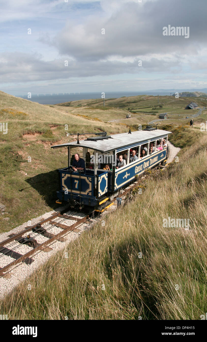 Great Orme Tramway Llandudno Conwy Wales UK Stock Photo - Alamy