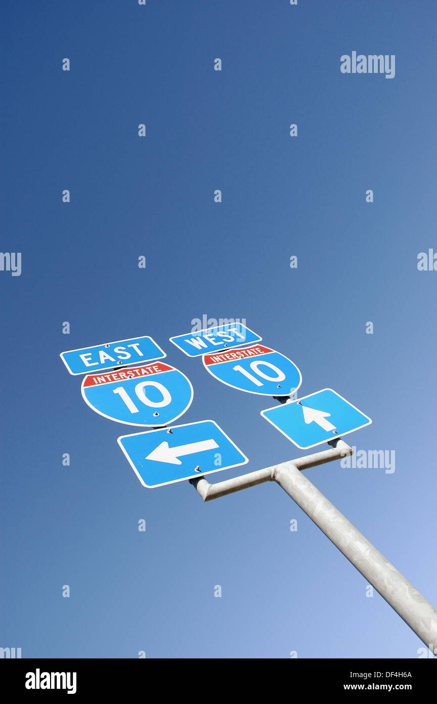 Eisenhower Interstate Highway System Sign High Resolution Stock ...