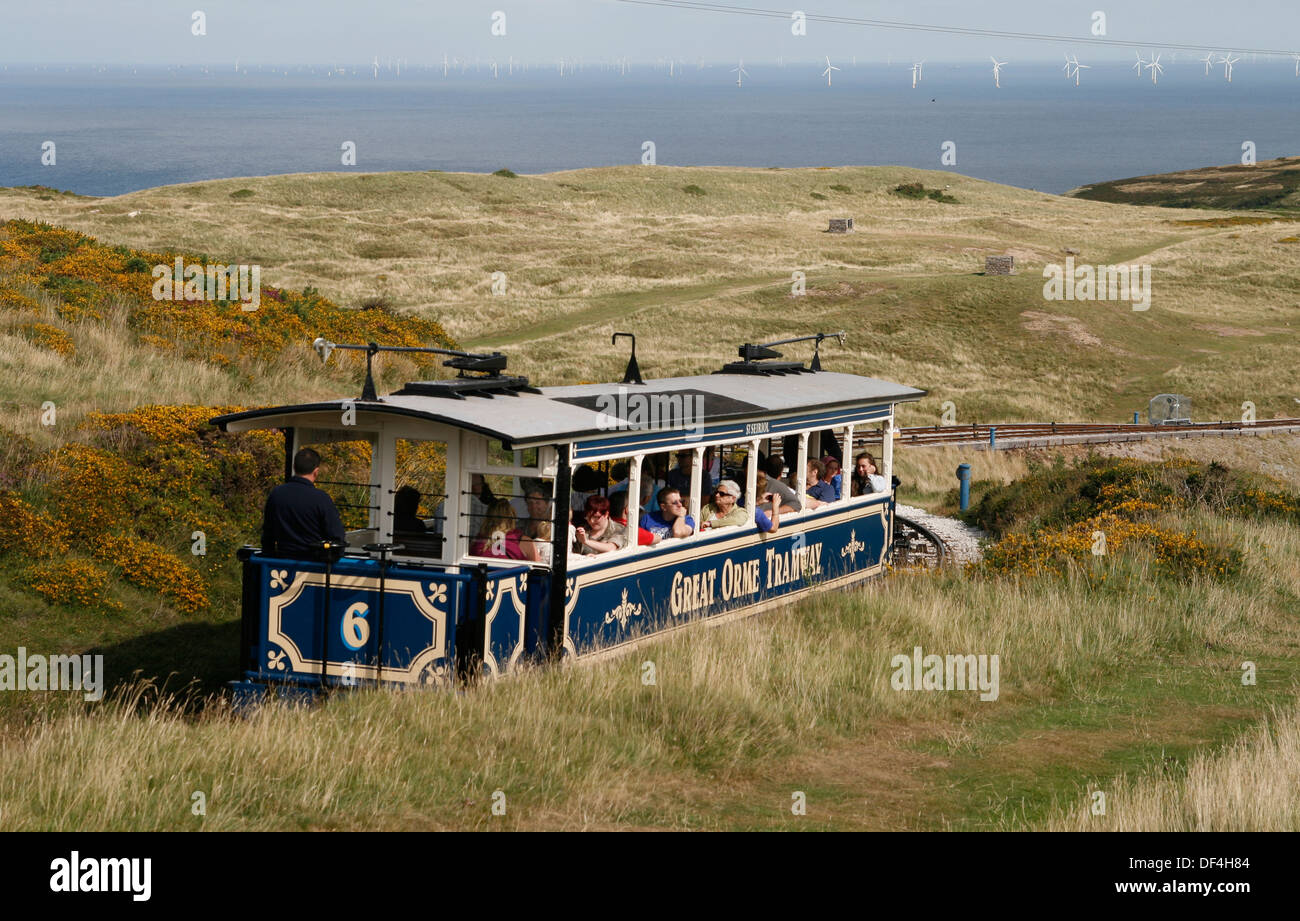 Great Orme Tramway Llandudno Conwy Wales UK Stock Photo - Alamy
