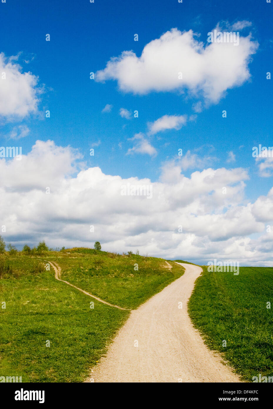 Dirt path through grassy field hi-res stock photography and images - Alamy