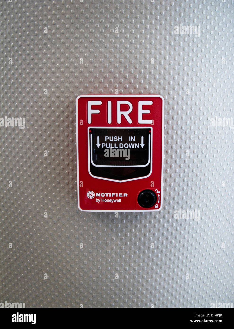 Red Fire Alarm Stock Photo - Alamy
