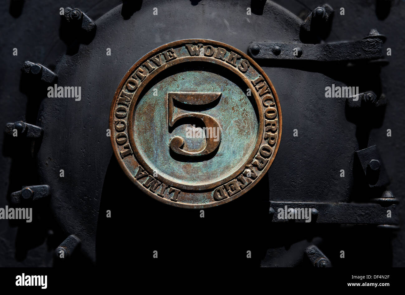 Steam locomotive number plate hi-res stock photography and images - Alamy