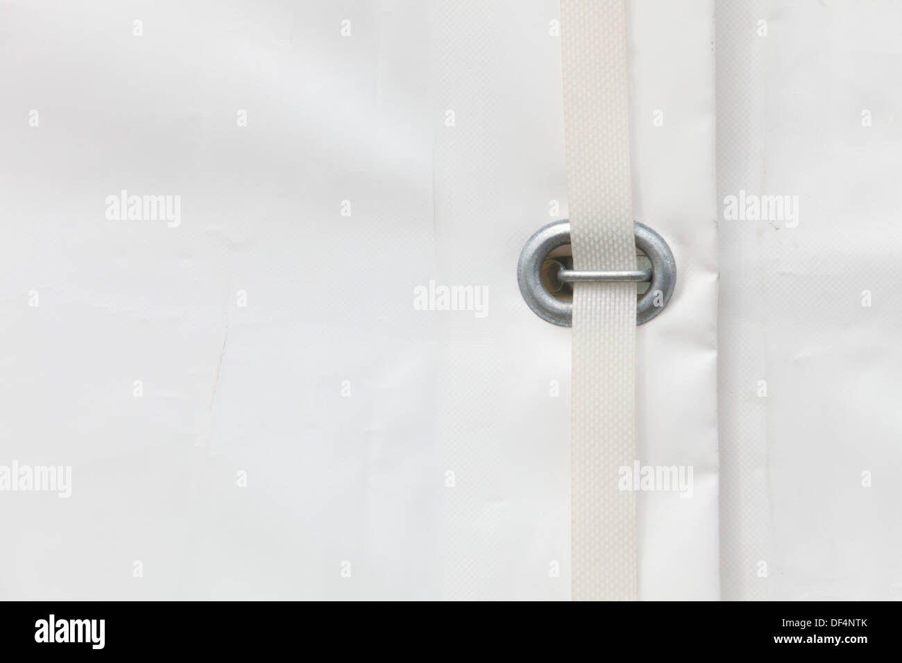 white tarp or waterproof tarpaulin detail background Stock Photo - Alamy