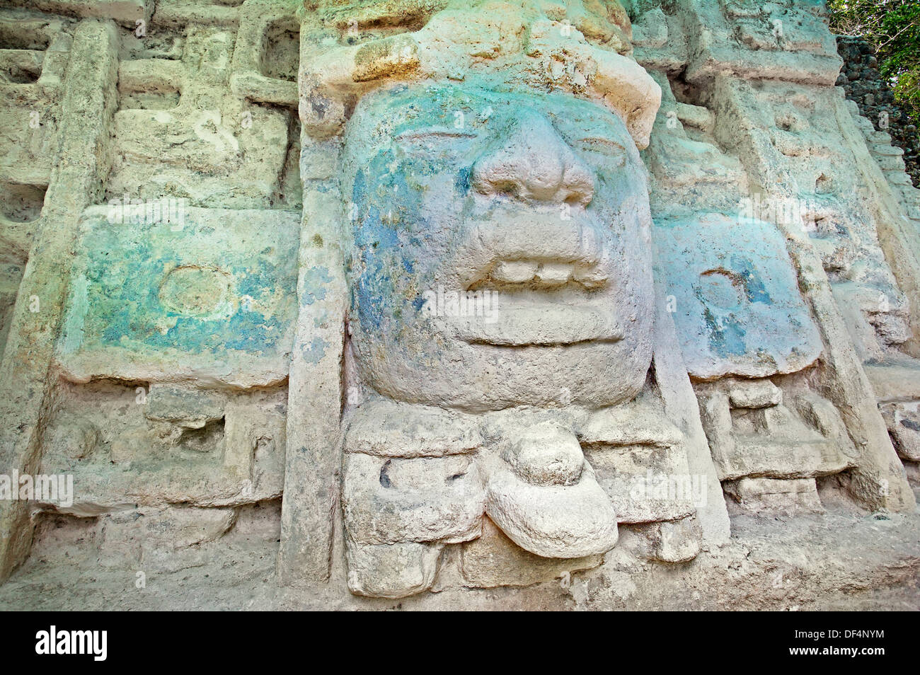 Mask of a human head with cocodrile headdress Temple of the Masks ...