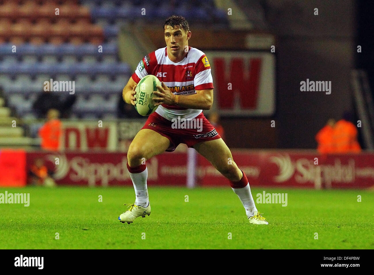 Wigan, UK. 27th Sep, 2013. Matty Smith of Wigan Warriors in action ...