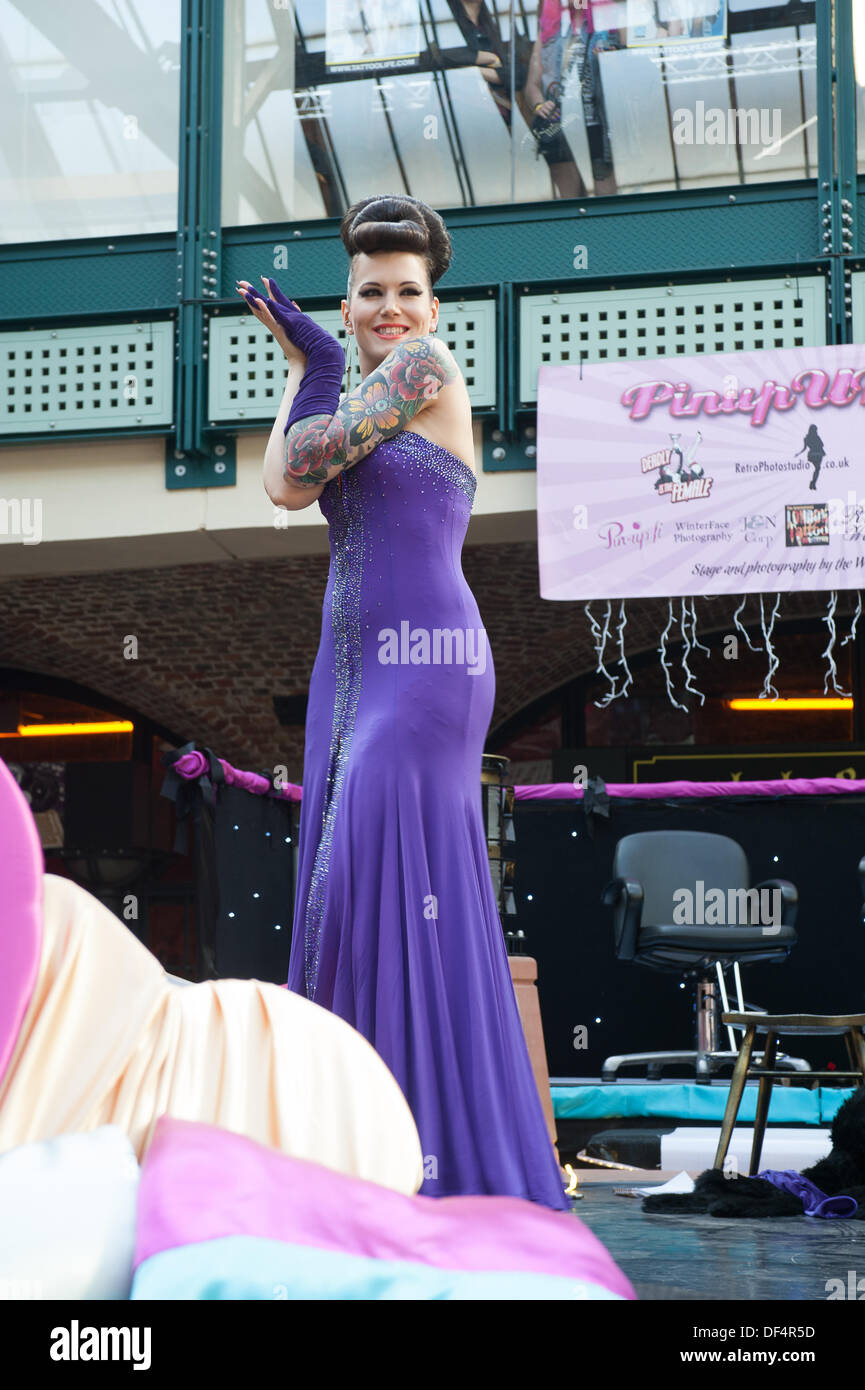 International burlesque performer Beatrix Von Bourbon entertains on the ...