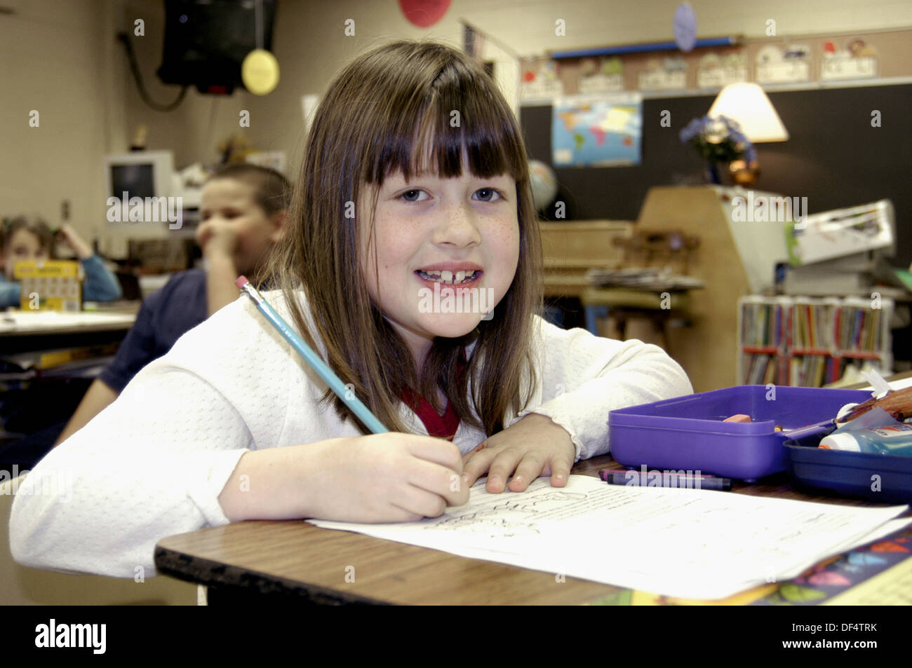 3rd grade classroom Stock Photo - Alamy