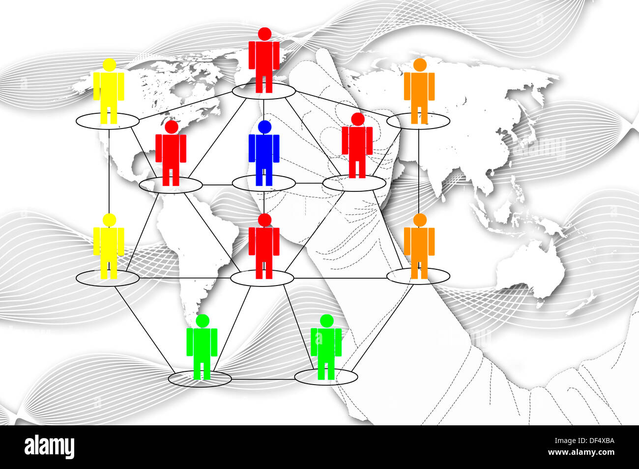3d abstract business circle communicate communication communications ...