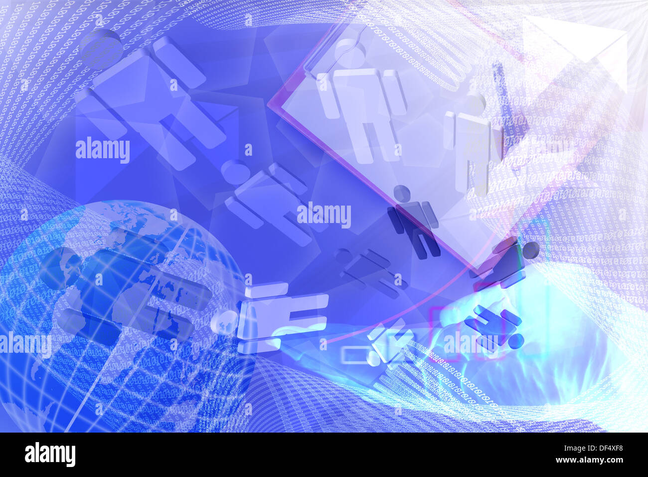 3d abstract business circle communicate communication communications ...