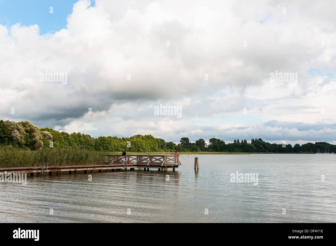 Jetty on Mamry Lake, Masurian Lake District Stock Photo - Alamy