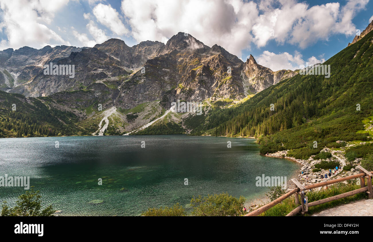 Morskie Oko, largest lake in the Tatra Mountains, Poland Stock Photo ...