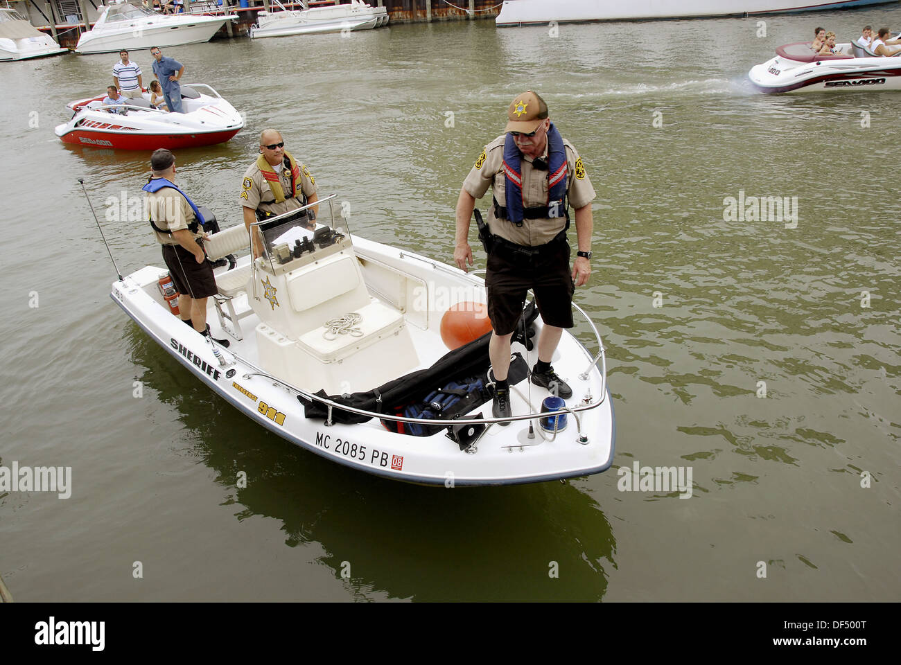 Three police boats hi-res stock photography and images - Alamy
