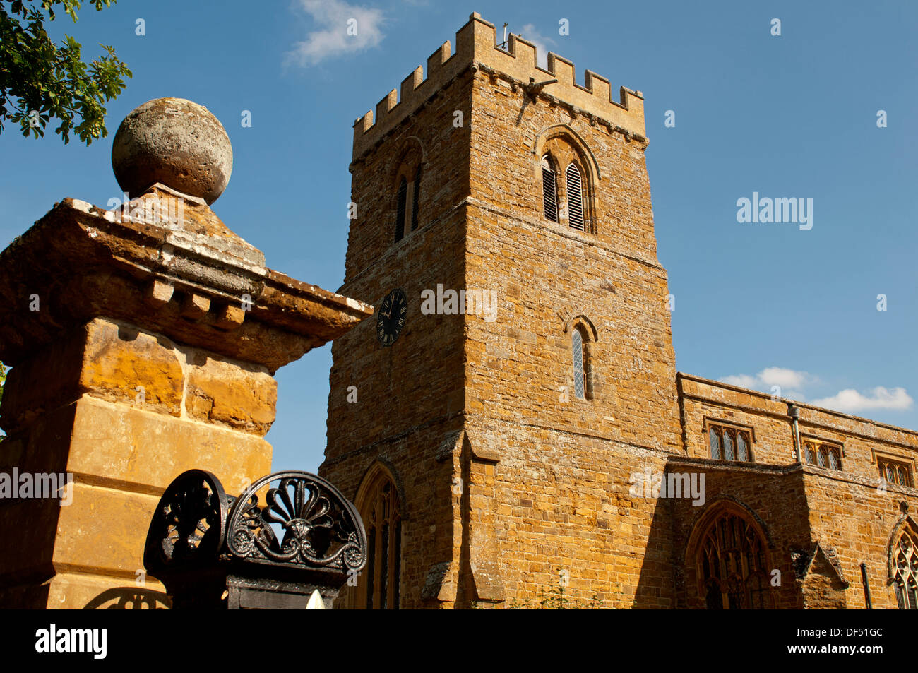 St. Mary`s Church, Great Brington, Northamptonshire, England, UK Stock ...