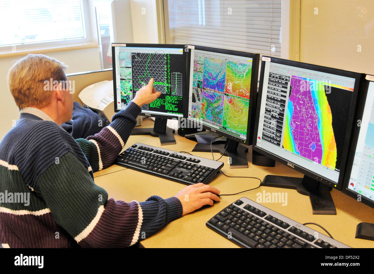 Meteorologist At Work