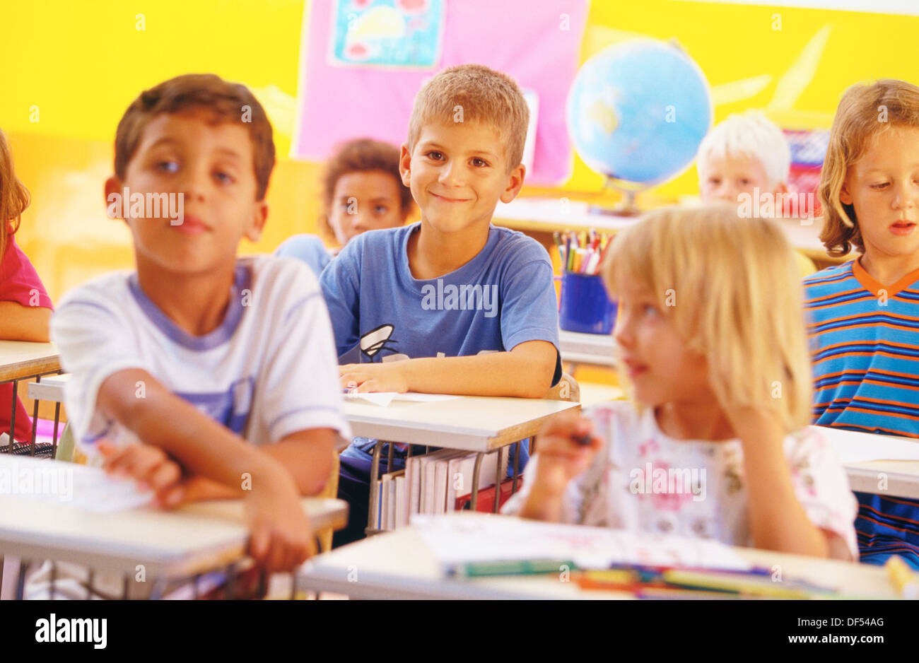 Children in classroom Stock Photo - Alamy