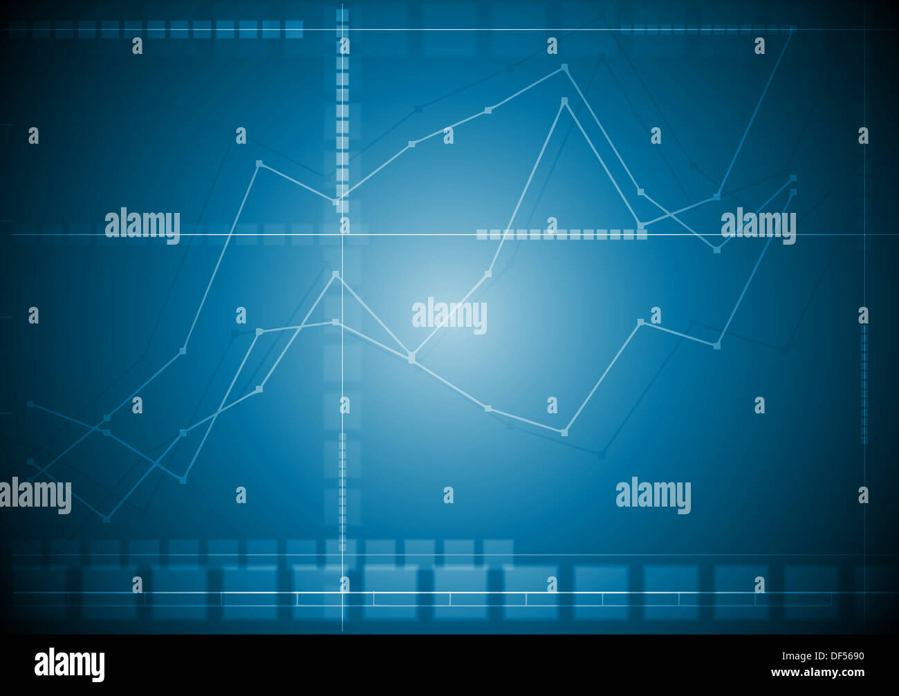 Bright blue technology background with diagram. Eps 10 vector design ...