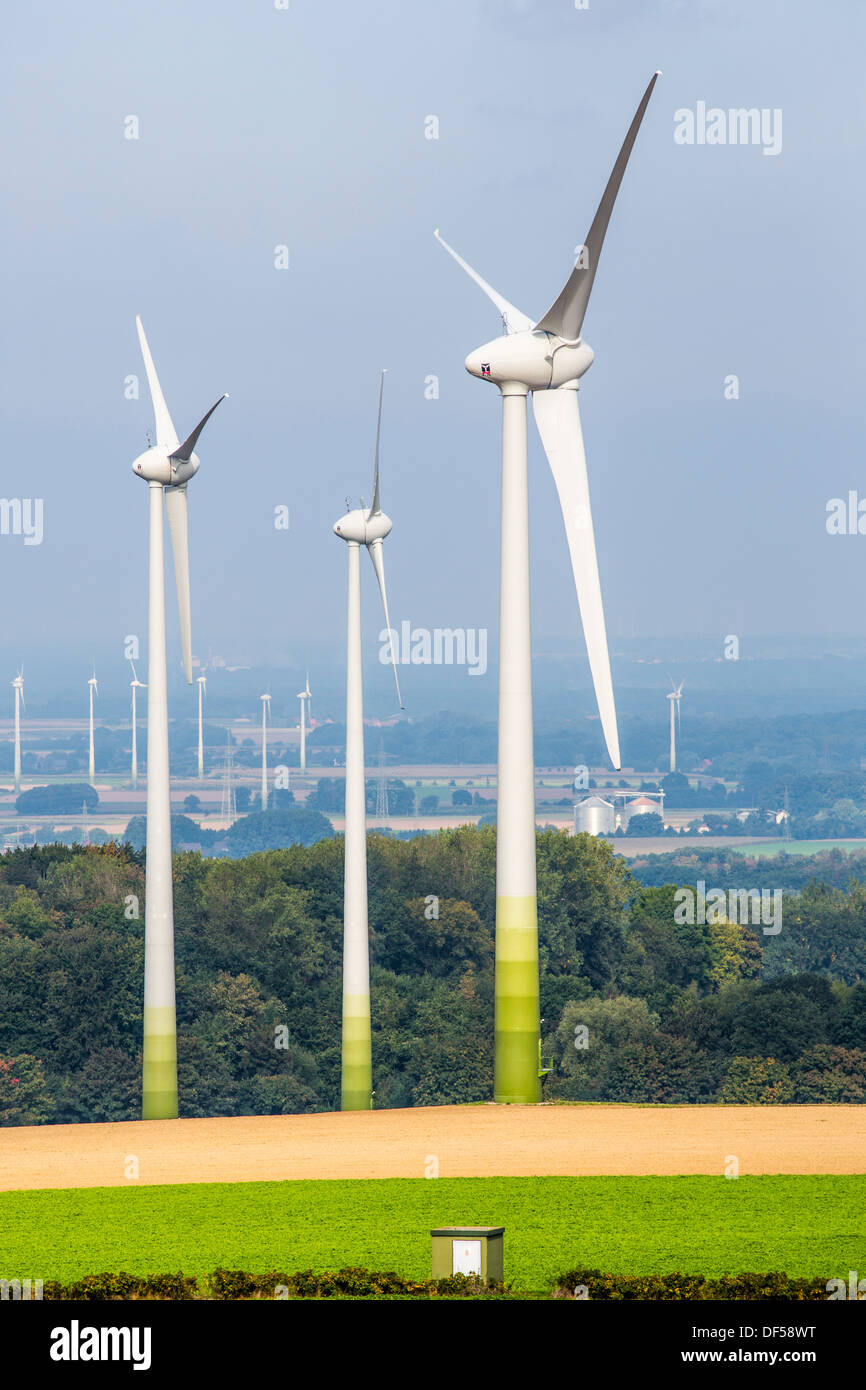 Wind energy park, wind turbines Stock Photo - Alamy