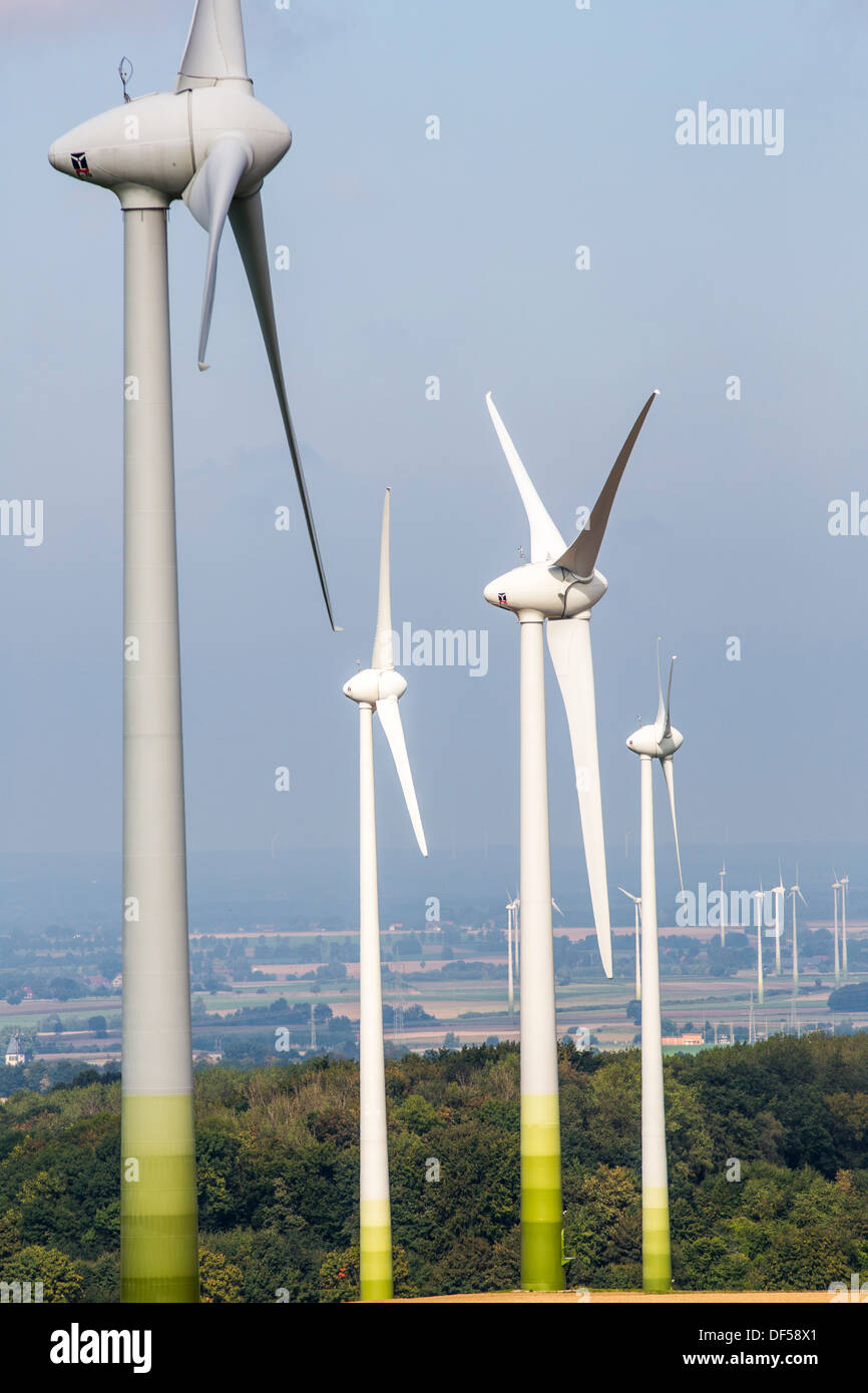 Wind energy park, wind turbines Stock Photo - Alamy
