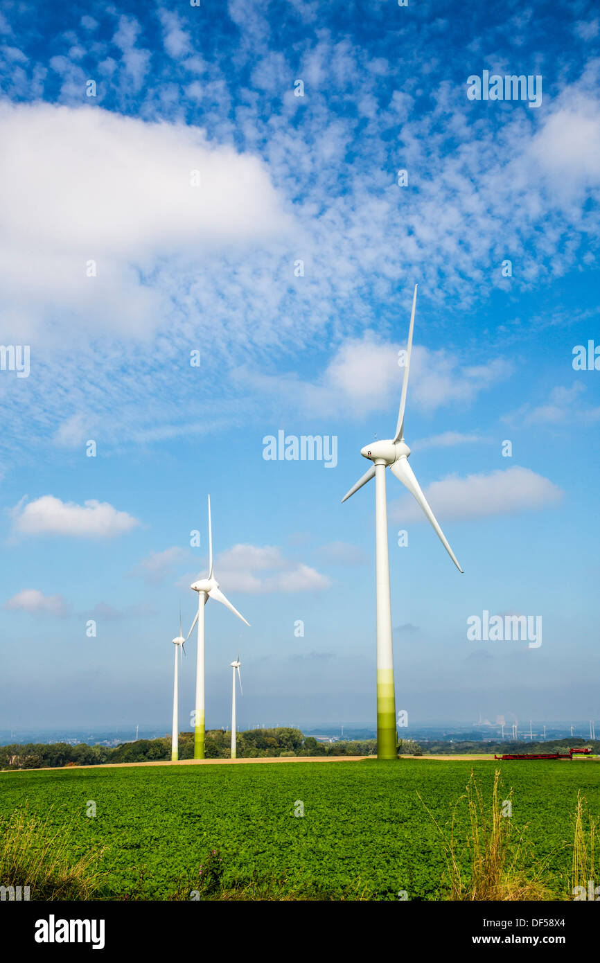 Wind energy park, wind turbines Stock Photo - Alamy