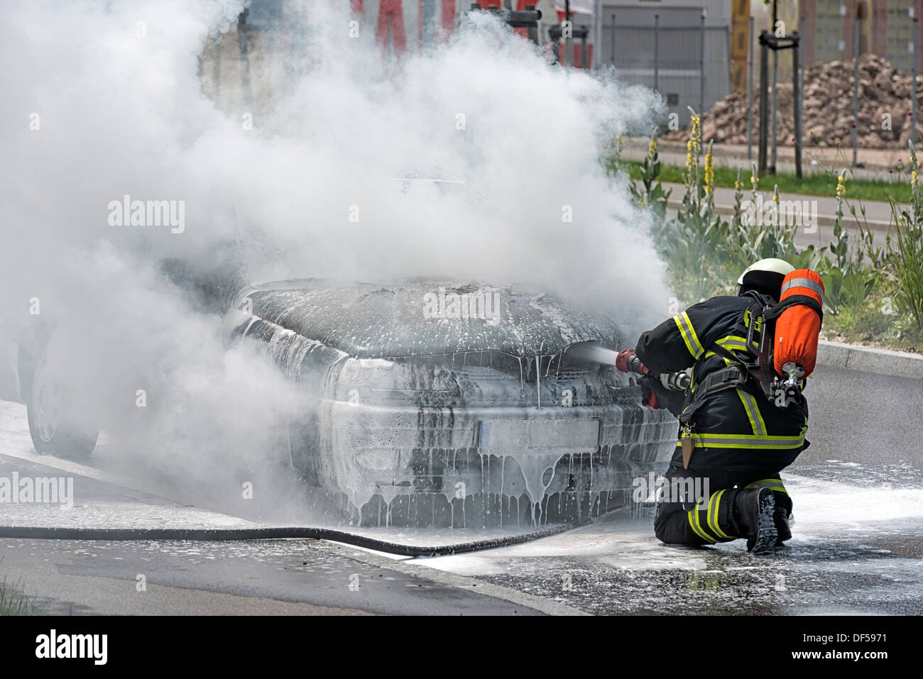 Car fireman hi-res stock photography and images - Alamy
