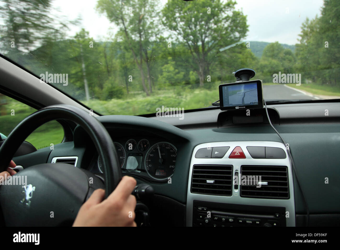 car dashboard and satelite navigation system auto gps panel device ...