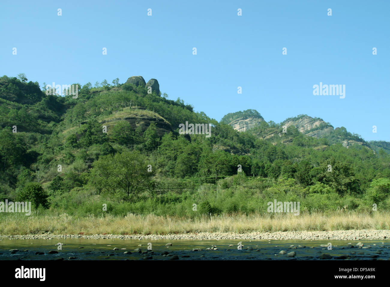 mountain natural landscape, Wuyi mountain, fujian province, China Stock ...