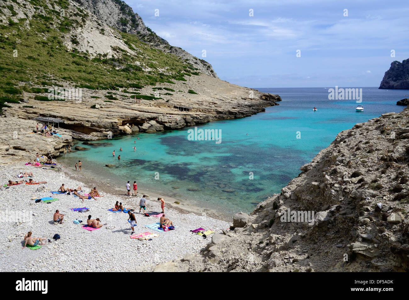 Cala Figuera beach. Formentor Peninsula. Mallorca Island. Spain Stock ...