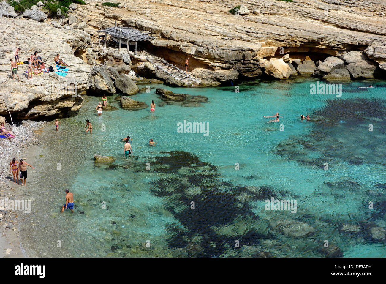 Cala Figuera beach. Mallorca Island. Spain Stock Photo - Alamy