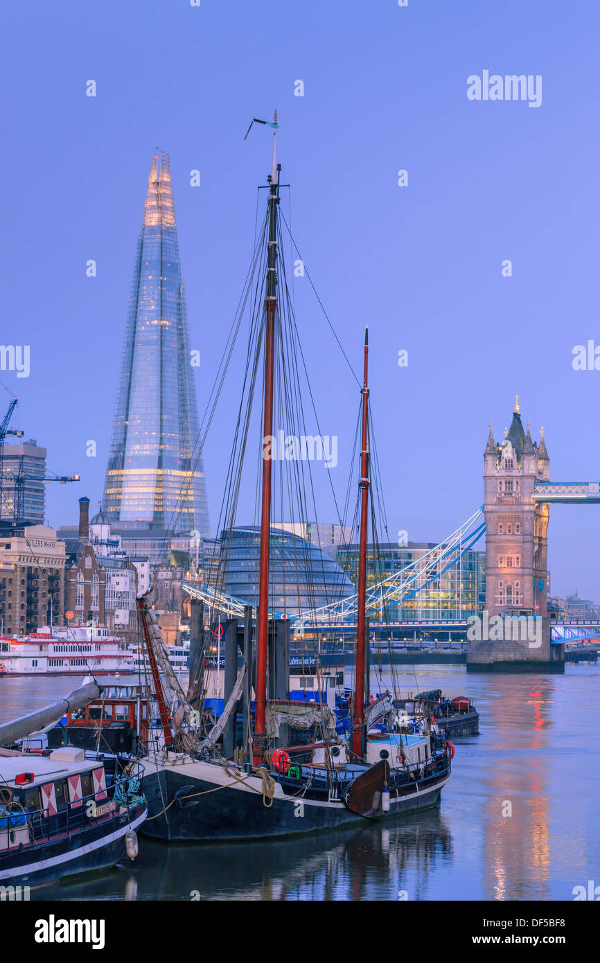 With tower bridge and the shard hi-res stock photography and images - Alamy