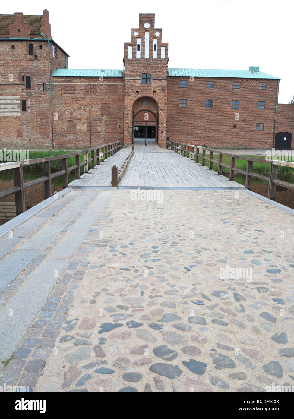 Red brick castle historical building landmark old architecture in ...