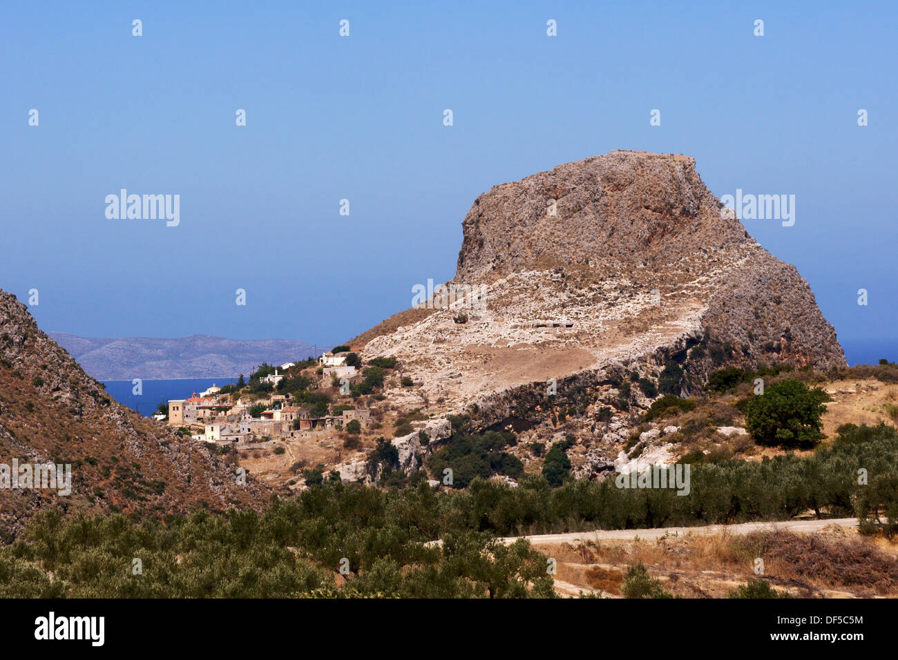 Greek village hillside hi-res stock photography and images - Alamy