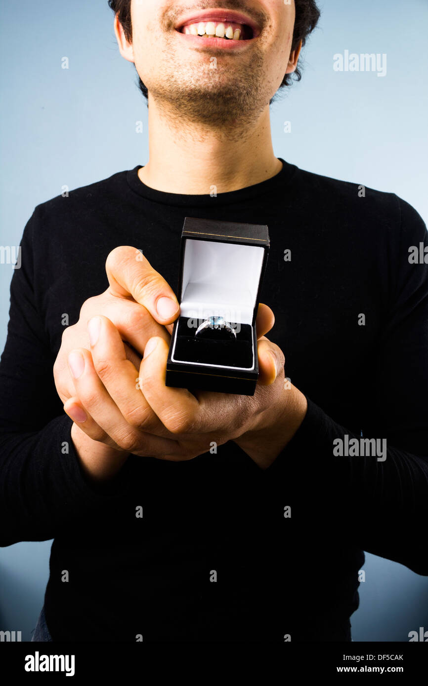 Male ring with black stone hi-res stock photography and images - Alamy