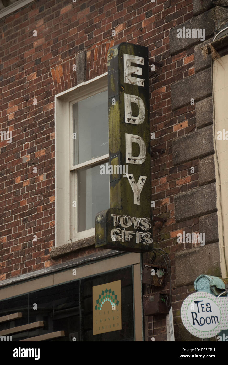Old Toy Shop Sign Stock Photo - Alamy