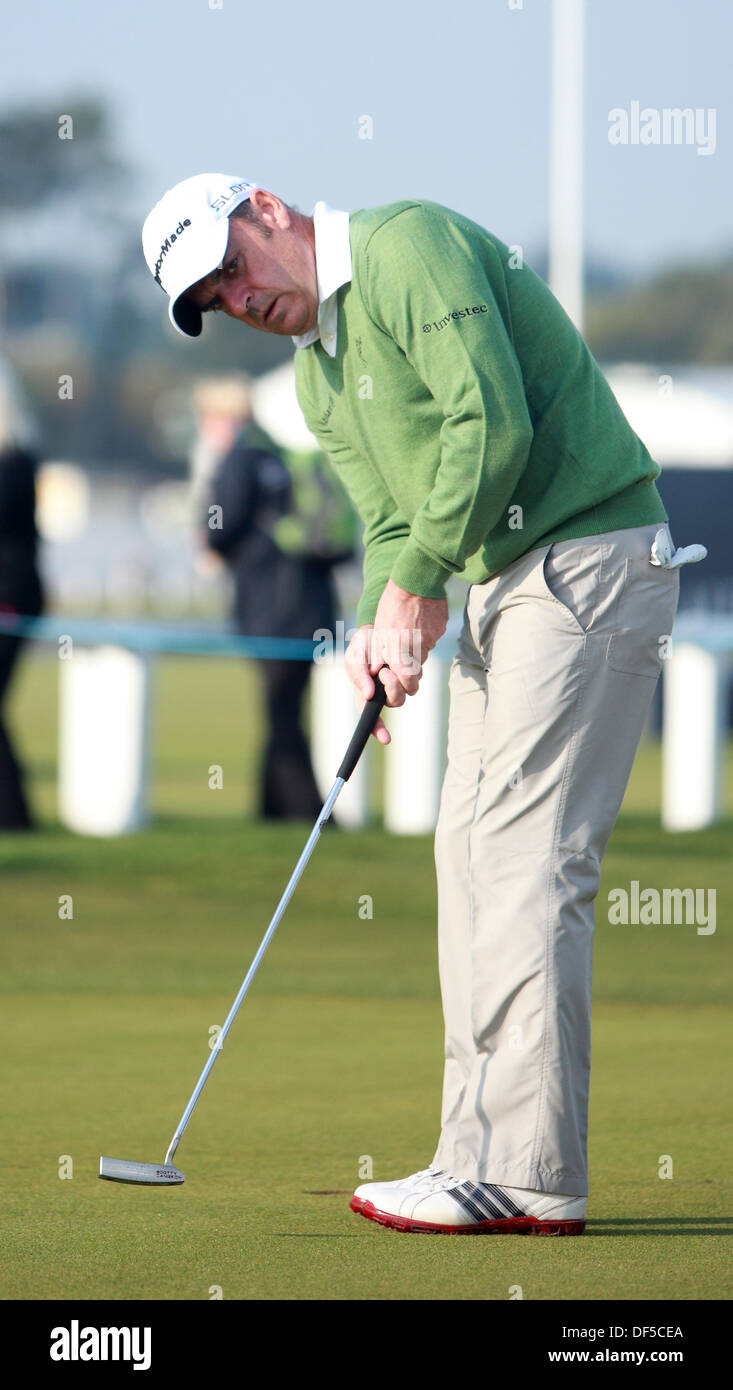 Paul mcginley scotland st andrews the dunhill cup 2013 hi-res stock ...