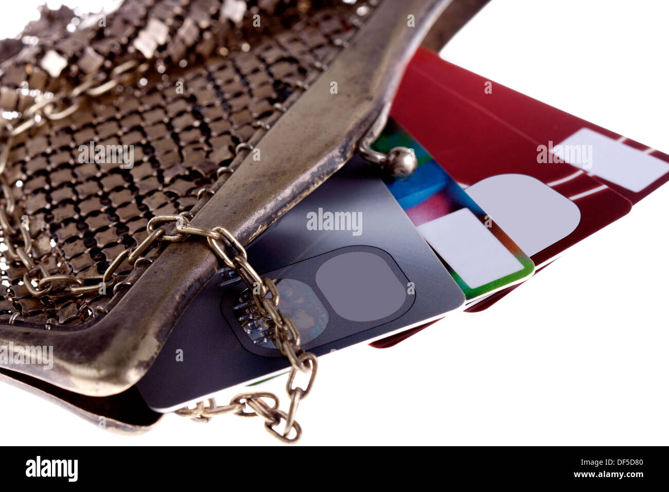 Gold purse gold bank card hi-res stock photography and images - Alamy