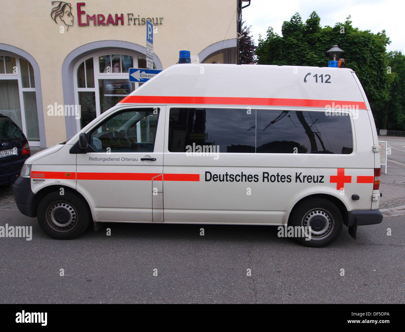 This VW ambulance, operated by the Deutsches Rotes Kreuz (German Red ...