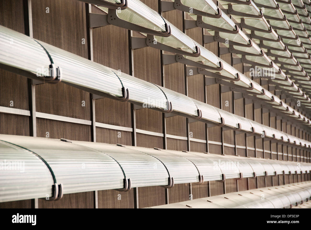 glass and metal pipes or gutter texture Stock Photo - Alamy